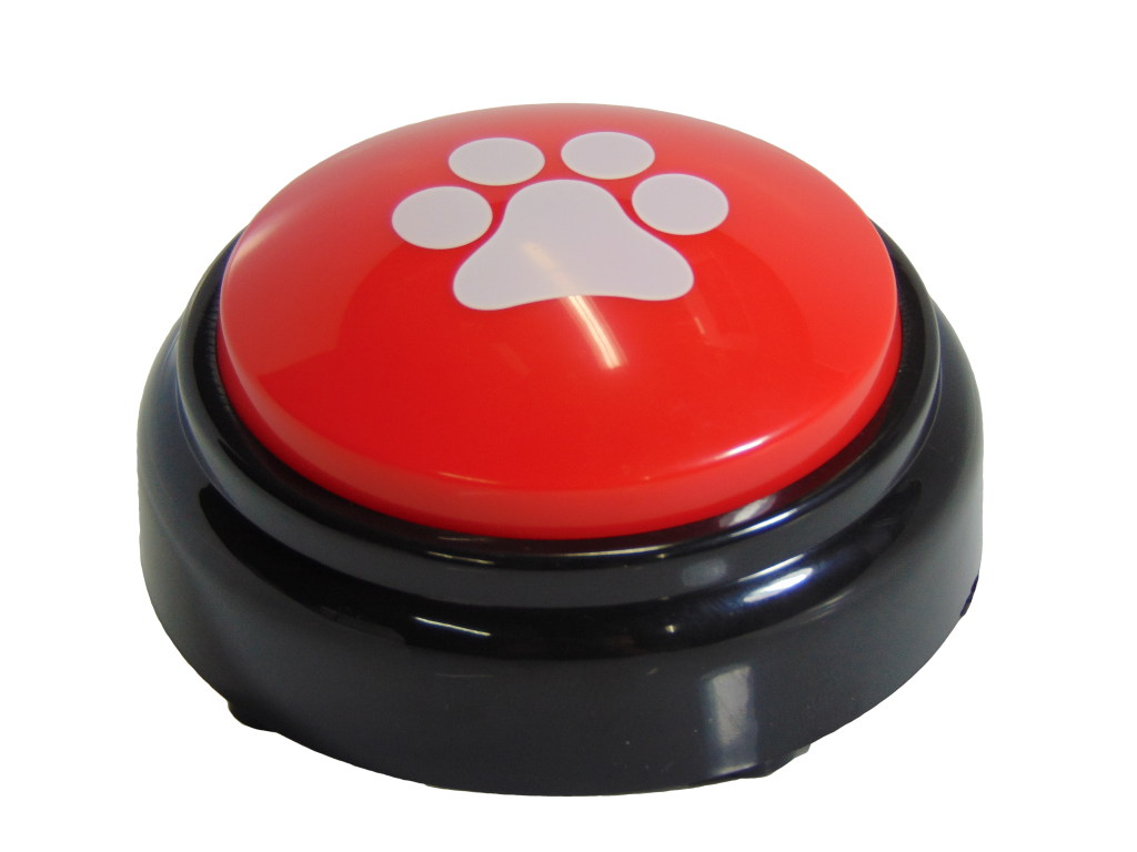 Dog Training Buttons: The Walk Button by Custom Easy Button